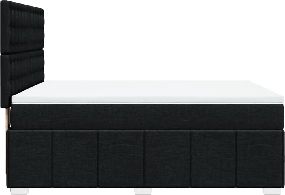 Box spring postel s matrací černá 140 x 190 cm textil 3293979