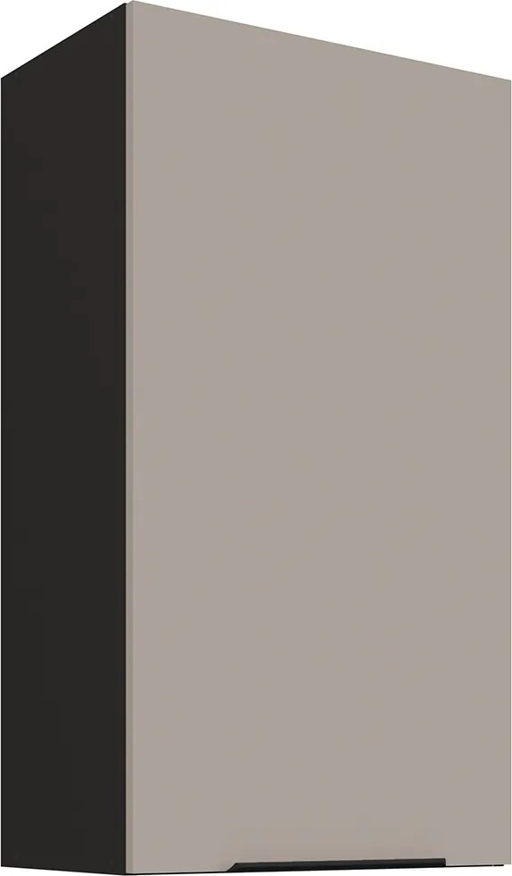 Kuchyňská linka ARIA cb | 390 cm | UNI dvířka | ANTI FINGERPRINT povrch | černá/béžová