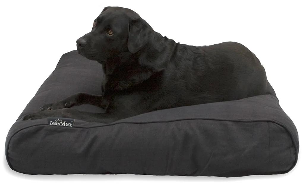 Lex & Max Luxusní potah na pelíšek pro psa Lex & Max Professional 90 x 60 cm | antracit