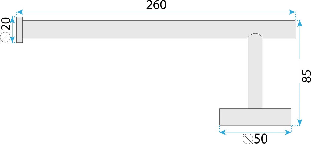 Koupelnový věšák REA RIVO 29106, zlatá kartáčovaná
