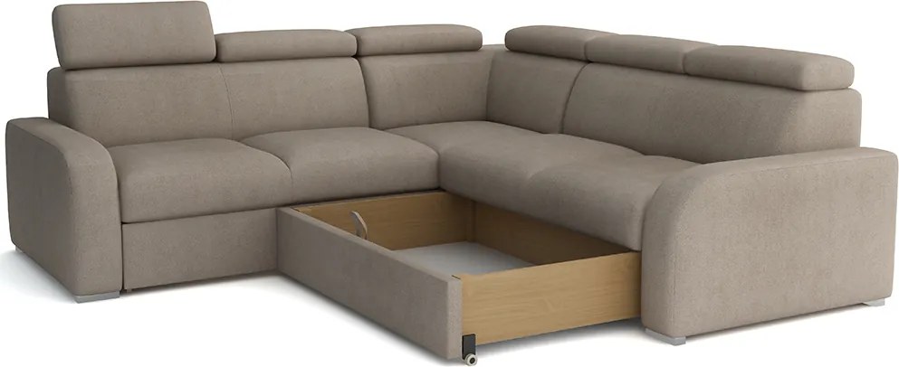 Sedací souprava OSLO L | 250x250 | rozkládací + úložný prostor | P | VÝBĚR TKANIN