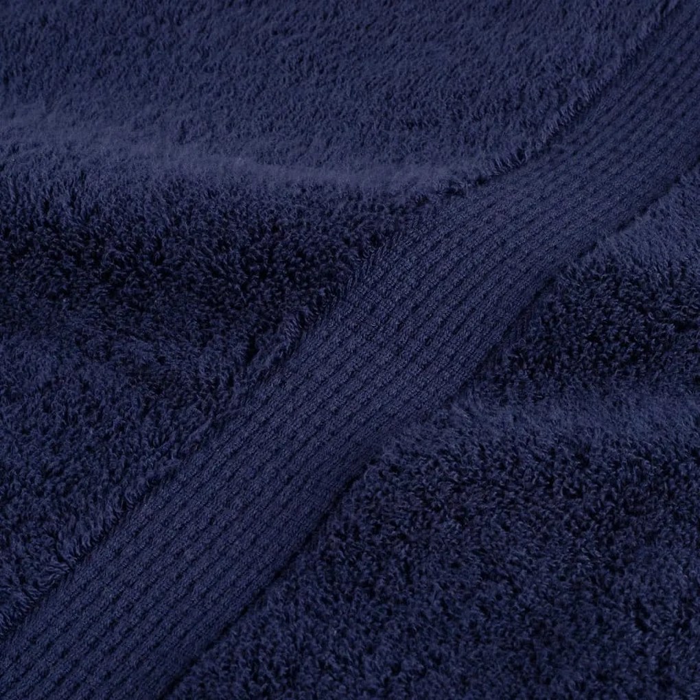Prémiové ručníky do sprchy SOLUND 10 ks tmavě modré 70x140 cm 600 g/m² 137262