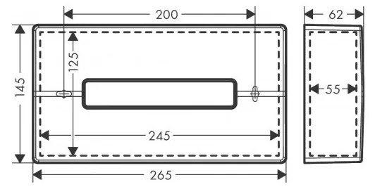 Hansgrohe AddStoris - Zásobník na kosmetické kapesníky, bílá matná 41774700