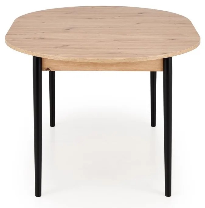 Rozkládací jídelní stůl Pivot 102/141 cm dub artisan/černý buk