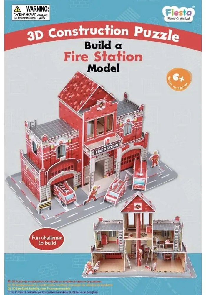 Fiesta Crafts 3D skládačka Hasičská stanice