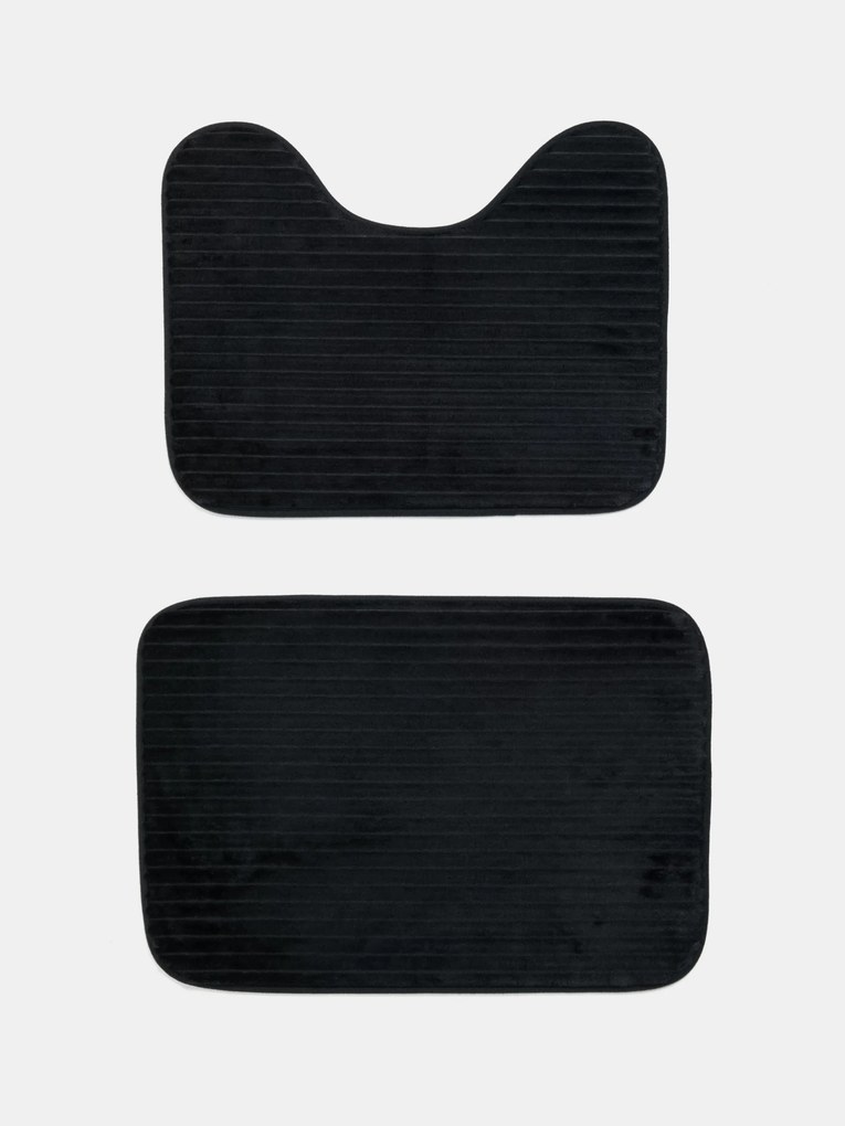 Sinsay - Sada koupelnových koberečků 2 pack - černá