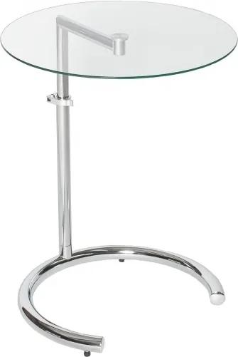 INV Odkládací stolek Cetel 50-70cm stříbrný