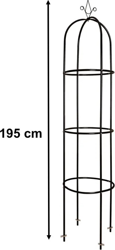 Creative Corner Zahradní pergola sloupek sloupek zvonek růže stojan popínavé květiny kov 195 cm