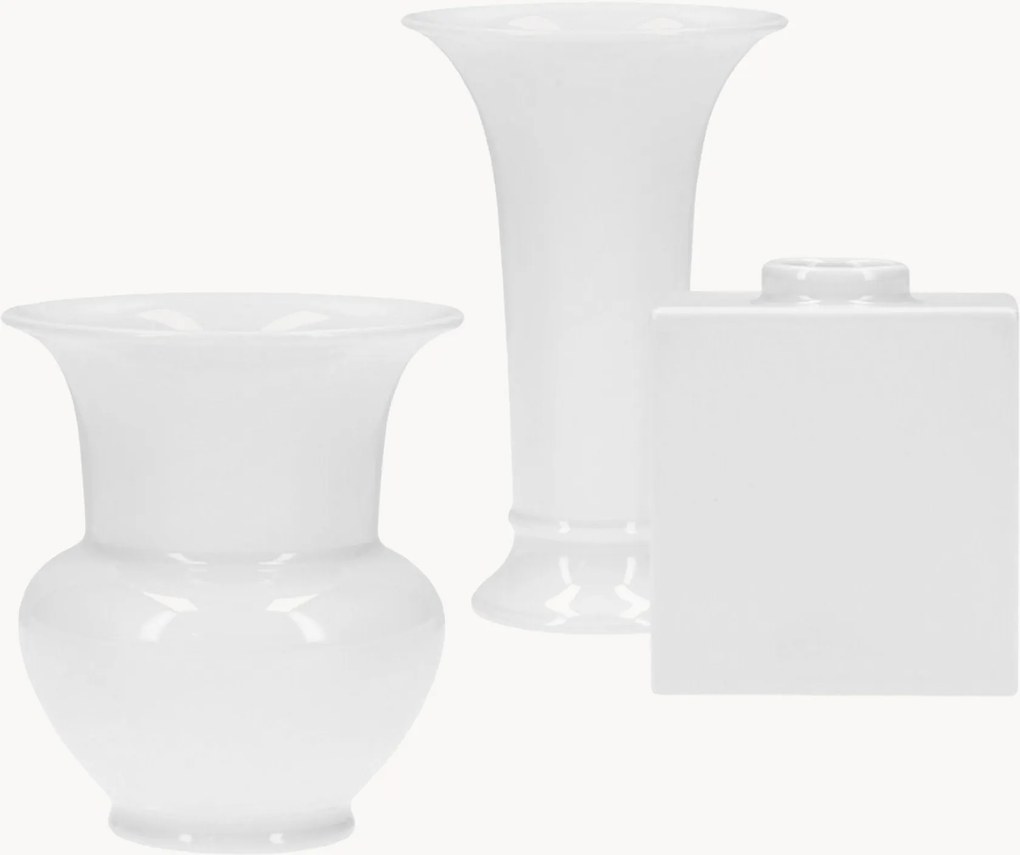 Sada porcelánových váz Mini, 3 díly
