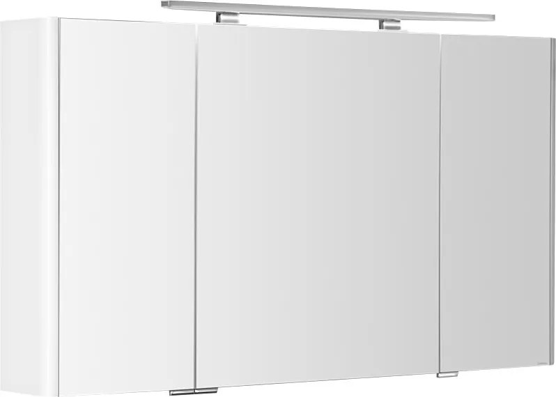 Sapho Sapho, LUCIE galerka s LED osvětlením, 126x70x17cm, bílá, LU125-0030