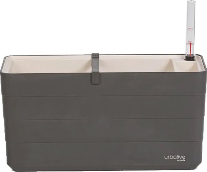 Samozavlažovací truhlík Berberis antracit/slonová kost 40 cm
