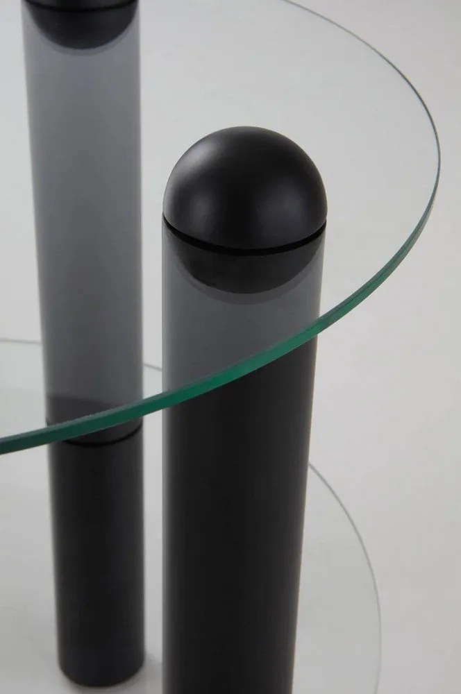 Skleněný kulatý odkládací stolek ø 48 cm Egan – Jotex