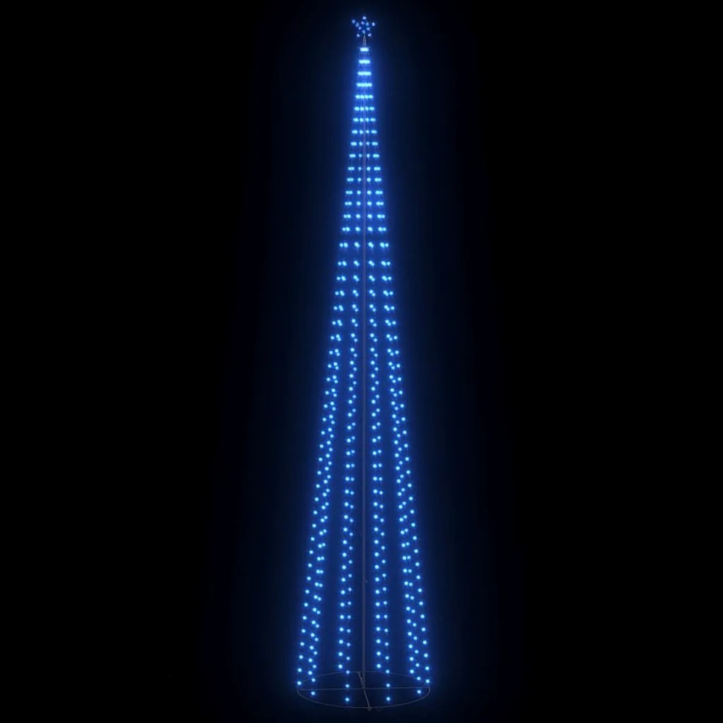 Vánoční stromek kužel 752 modrých LED diod 160 x 500 cm 328725