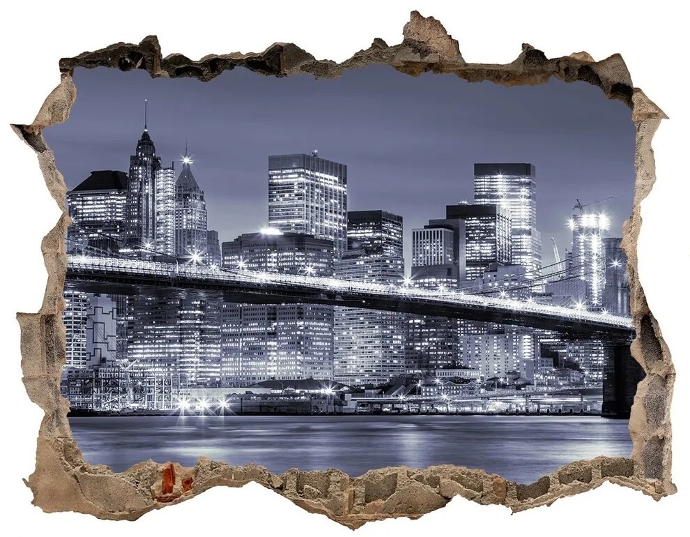 Wallmuralia Fototapeta díra na zeď Manhattan New York 95x64 cm