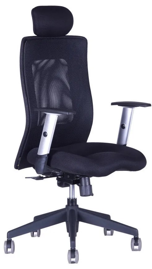 Office Pro Kancelářská židle na kolečkách Office Pro CALYPSO XL SP4 – s područkami a podhlavníkem Černá 1111