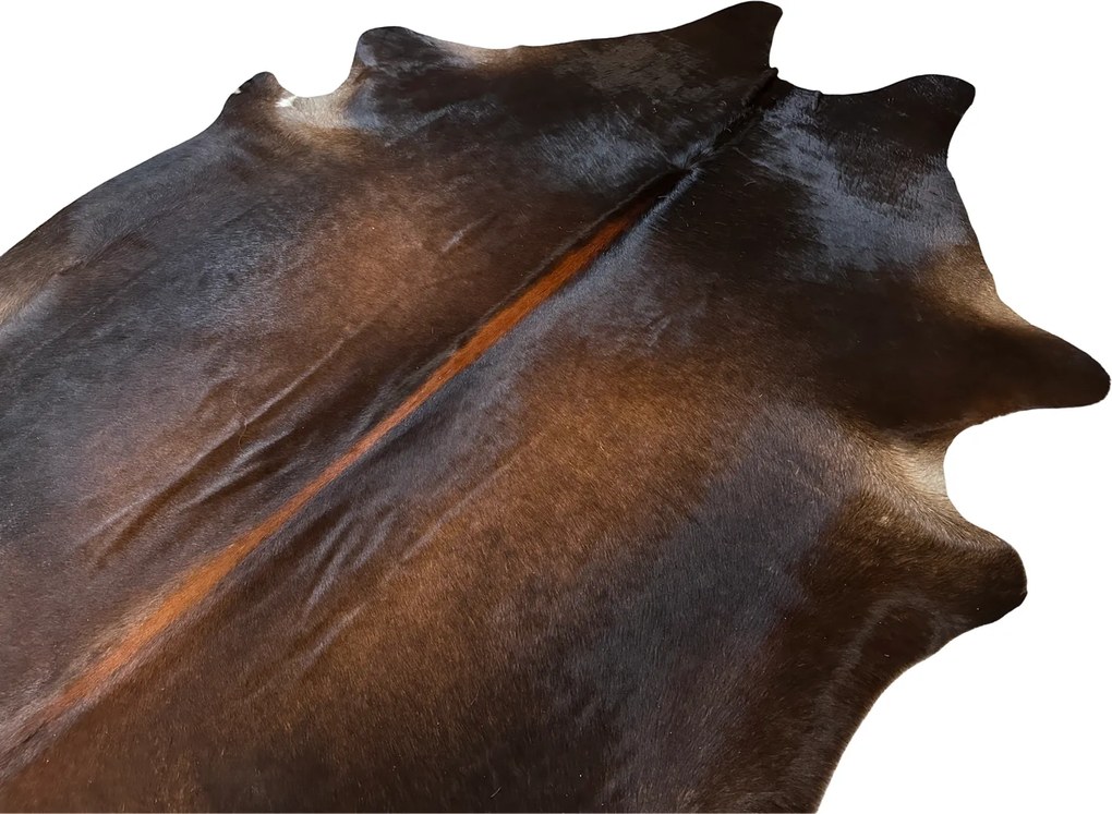 Koberec kusový hovězí kůže 3,2 m2, hnědá mahagon 936