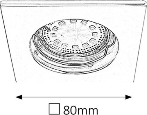 Rabalux 1053 - SADA 3xLED Podhledové svítidlo LITE 3xGU10-LED/3W/230V