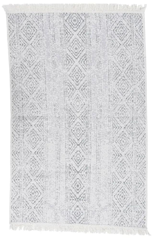 vidaXL Koberec světle šedý 80 x 150 cm bavlna