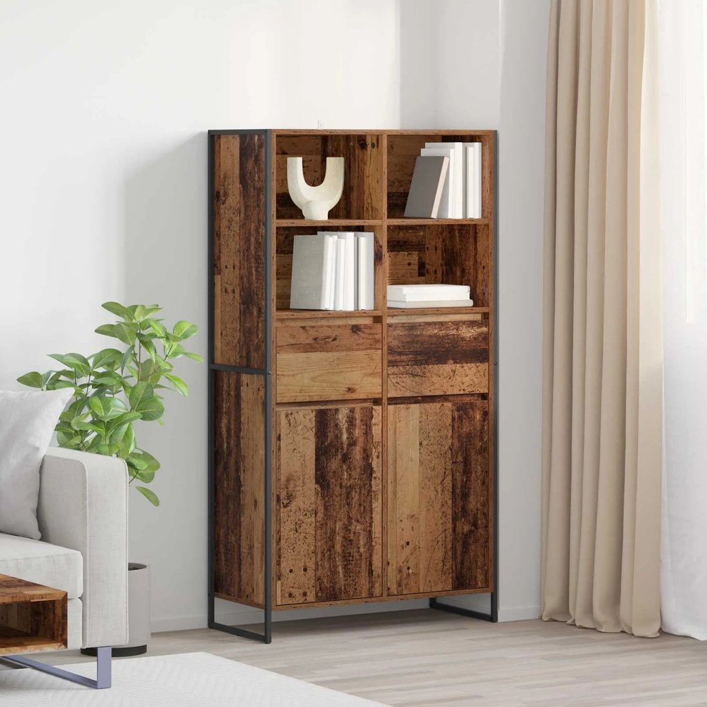 Servírovací skříň Staré dřevo 81 x 36 x 150.5 cm 3403038
