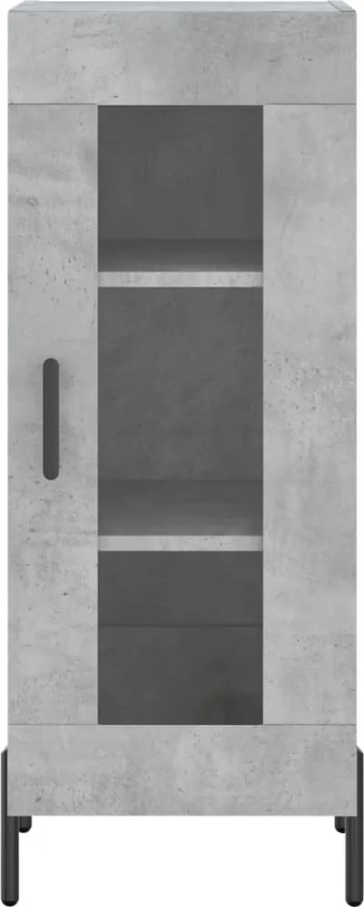 Skříň highboard betonově šedá 34,5x34x180 cm kompozitní dřevo 3200397
