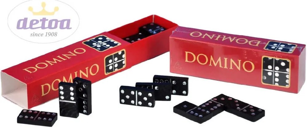 DETOA DŘEVO Domino set 28 dílků v krabičce *SPOLEČENSKÉ HRY* dt11685