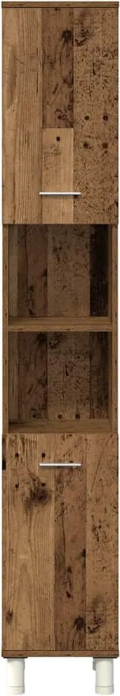 4dílná koupelnová sestava old wood kompozitní dřevo 3328557