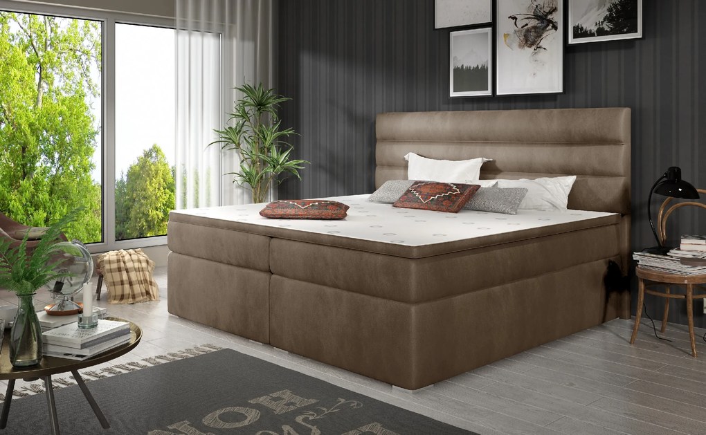 Softy boxspring postel 140X200 Materiál / Dekor: Kronos 19