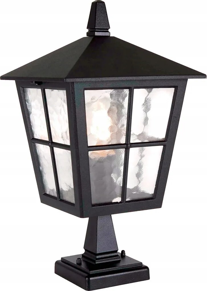Stojací lampa Canterbury BL50M-BLACK Elstead pro zahradu IP43, kovová