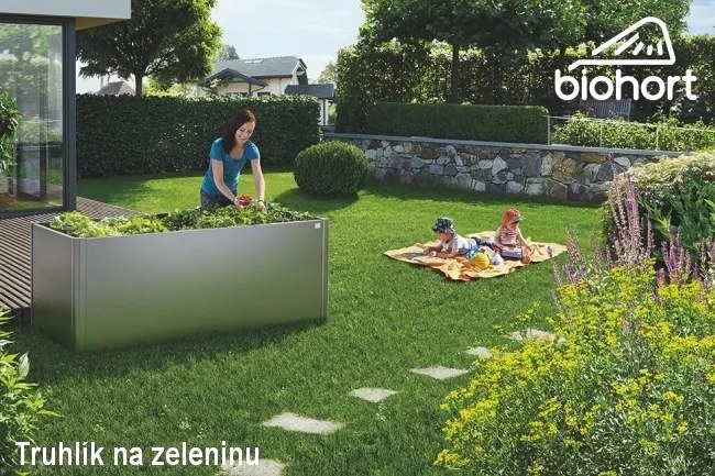 Biohort Zvýšený truhlík na zeleninu L Barva: šedý křemen metalíza