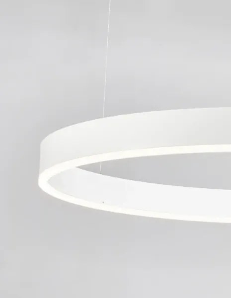 LED lustr Motif 80 bílé stmívatelné