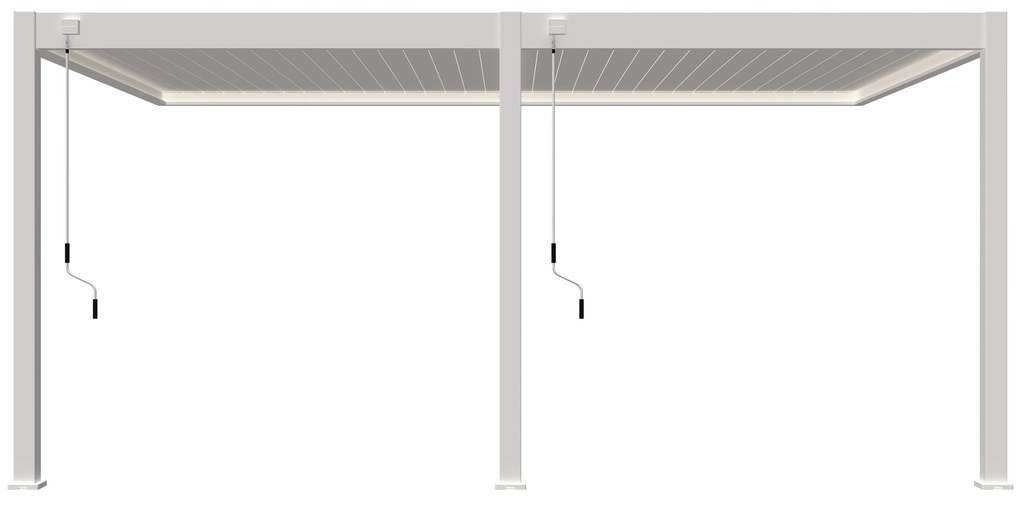 Outdoor Creations Hliníková pergola na stěnu s lamelami ORION 360x530cm 3 stojky Barva: Antracit RAL 7015