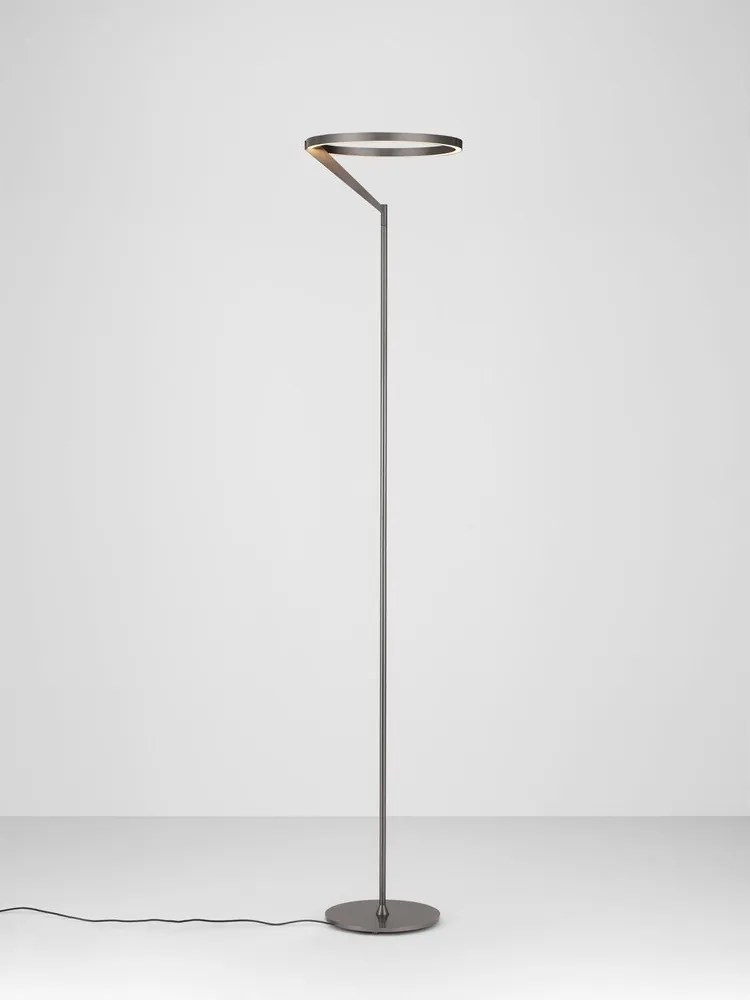 Hliníková LED stmívatelná stojací lampa ve stříbrné barvě (výška 168 cm) Tilia – Nova Luce