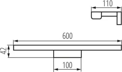 Nástěnné LED svítidlo Kanlux ASTEN LED IP44 12W-NW neutrální bílá 26681