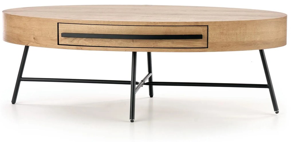 Konferenční stolek Corisa (dub zlatý + černá). 1028112