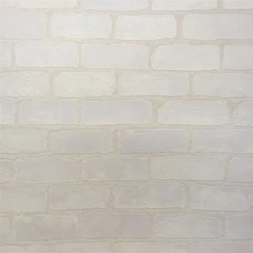 Vliesové tapety na zeď Bread & Butter 13558-20, cihla bílá, rozměr 10,05 m x 0,53 m, P+S International