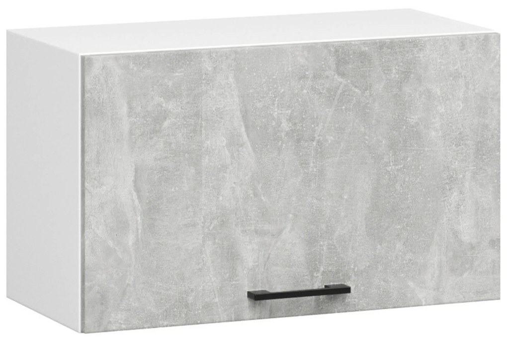 Kuchyňská sestava 180 cm Ozara (beton + bílá). 1071277