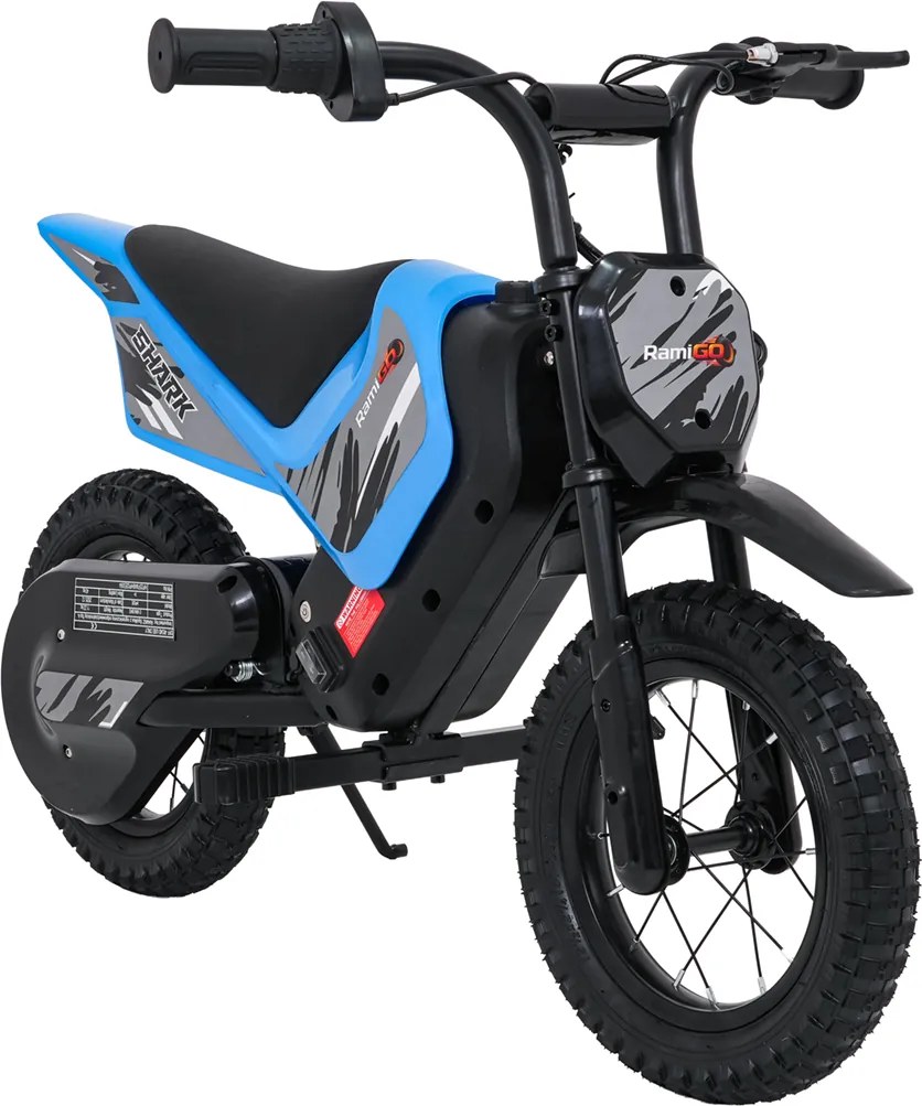 Ramiz Dětská elektrická motorka SHARK modrá