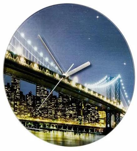 WENKO Brooklyn Bridge Nástěnné hodiny  27cm