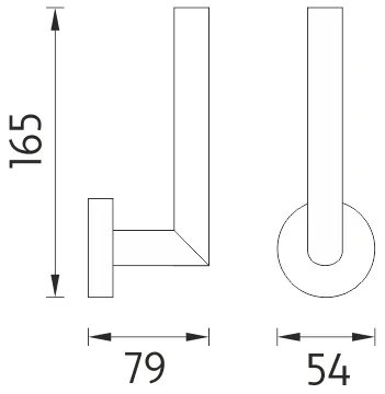 Nimco Držák na toaletní papír rezervní UNIX nerez - UNM 13055R-10