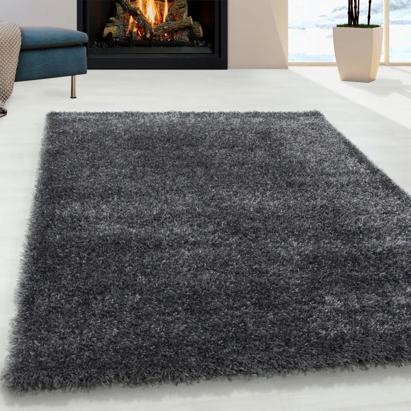 Ayyildiz koberce Kusový koberec Brilliant Shaggy 4200 Grey ROZMĚR: 80x150