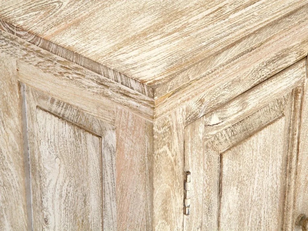 furniture-nabytek.cz - Masivní koupelnová spodní skříňka Patinor z mangového dřeva, lakovaná, přírodní barva – 48×33×80 cm