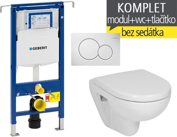 Závěsný WC komplet T-07 Duofix Special + Lyra plus Compact klozet závěsný 49 cm, Geberit