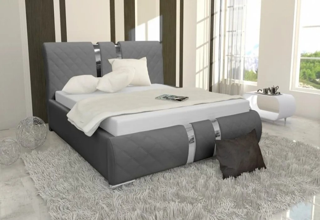 Čalouněná postel NIKO + matrace COMFORT, 140x200, madryt 190