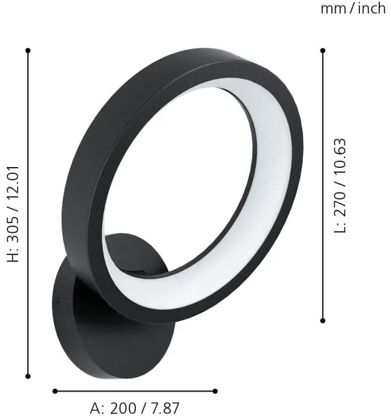Eglo 900069 - LED RGBW Stmívatelné nástěnné svítidlo MARGHERA-Z LED/16W/230V