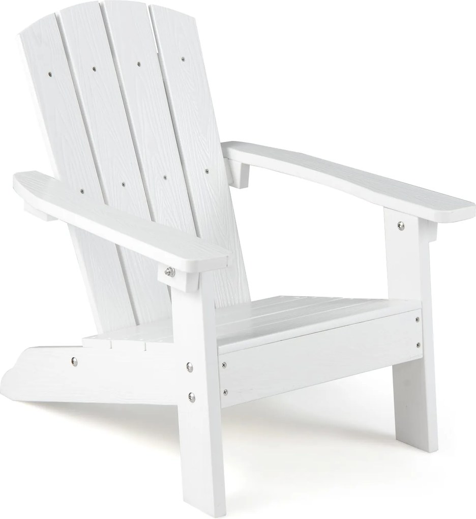 Costway Dětská židle Adirondack ze zahradní židle HIPS s ergonomickou opěrkou