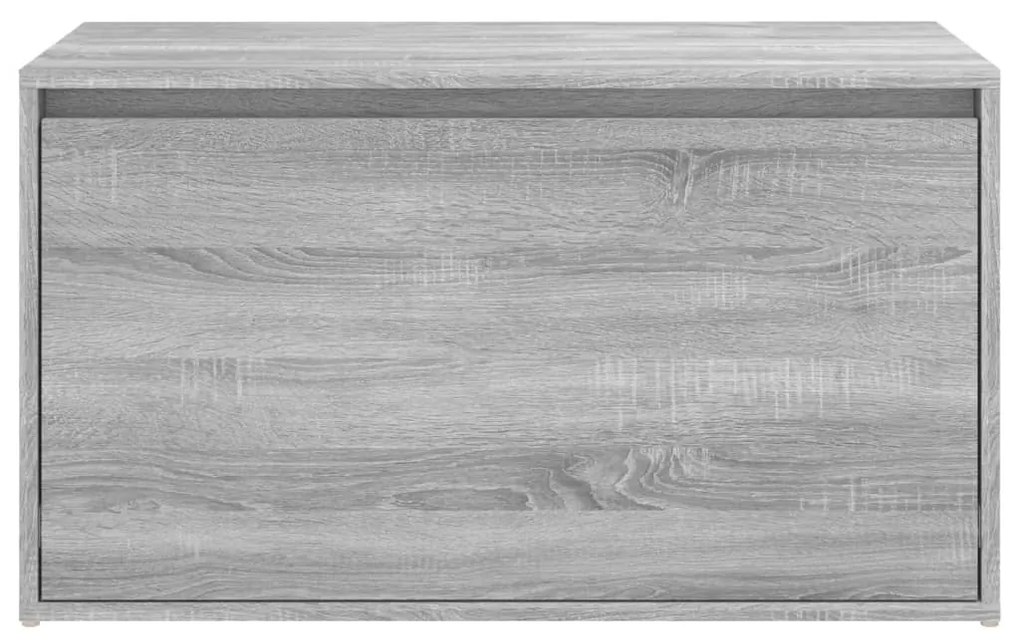 Lavice do předsíně 80 x 40 x 45 cm šedá sonoma kompozitní dřevo - Default Title