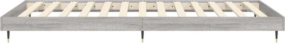 vidaXL Rám postele 100 x 200 cm kompozitní dřevo [832163] Barva: Betonová šedá
