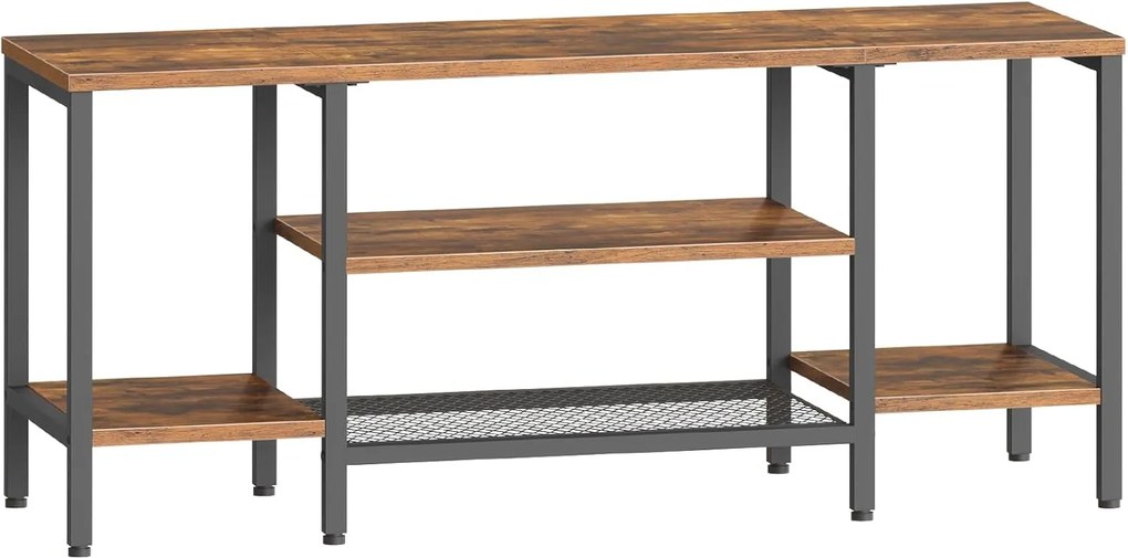 TV stolek Vasagle Werry 120 cm černý/hnědý