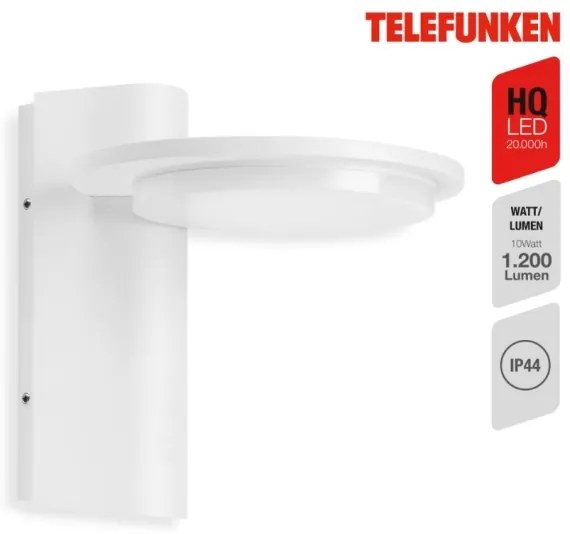 Telefunken 312406TF - LED Venkovní nástěnné svítidlo LED/10W/230V IP44