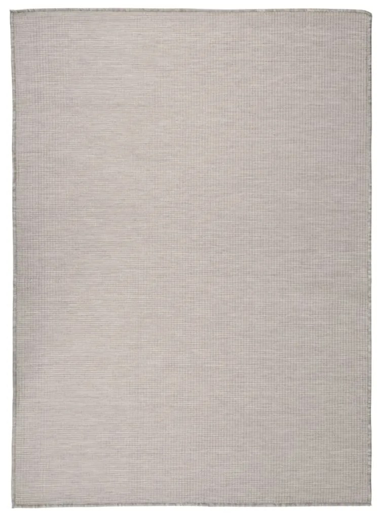Venkovní hladce tkaný koberec 200x280 cm světle šedý 340784